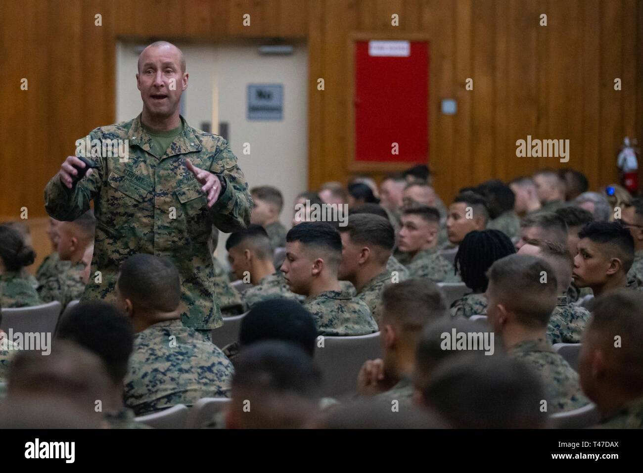 U.S. Marine Corps Brig. Gen. Kevin J. Stewart, commanding general of ...