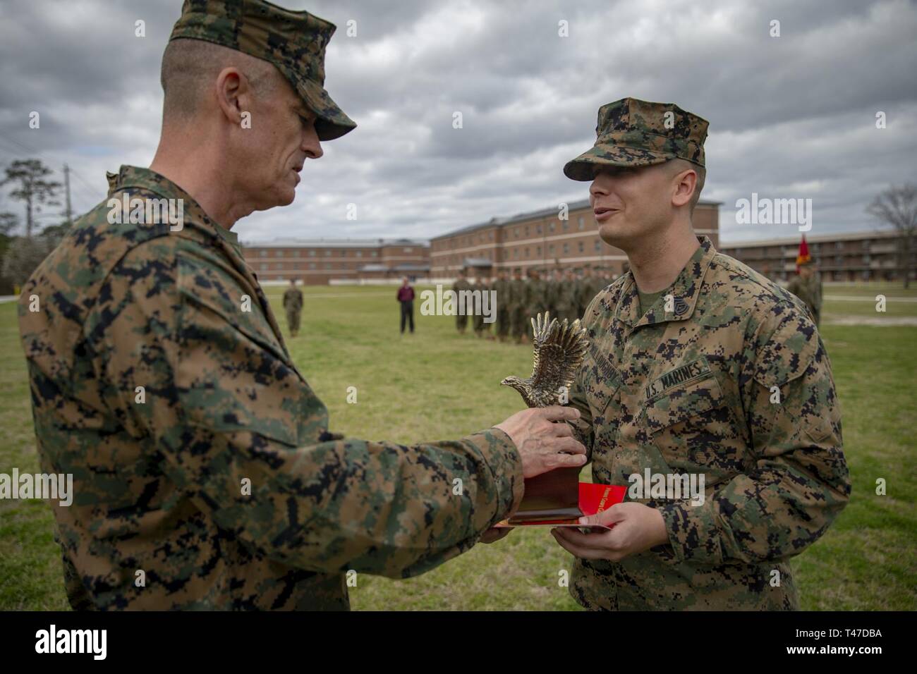 U.S. Marine Corps Gunnery Sgt. Eric L. Willoughby, an instructor ...
