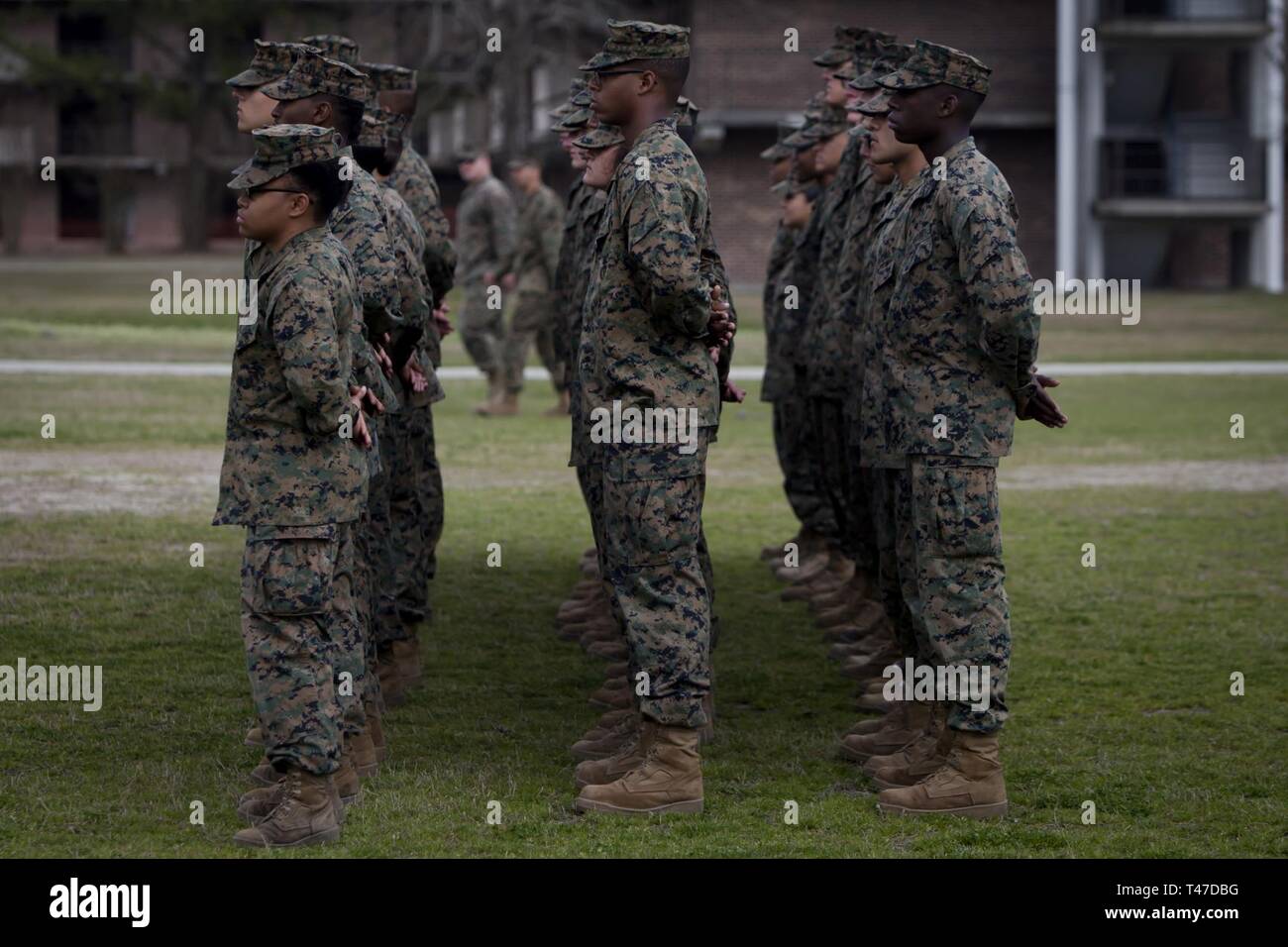 U.S. Marines assigned to Marine Corps Combat Service Support Schools ...