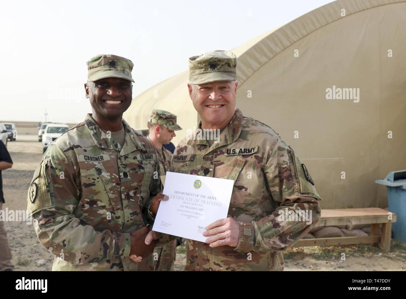 U.S. Army Lt. Col. Joseph Gardner, commander 54th Signal Battalion ...