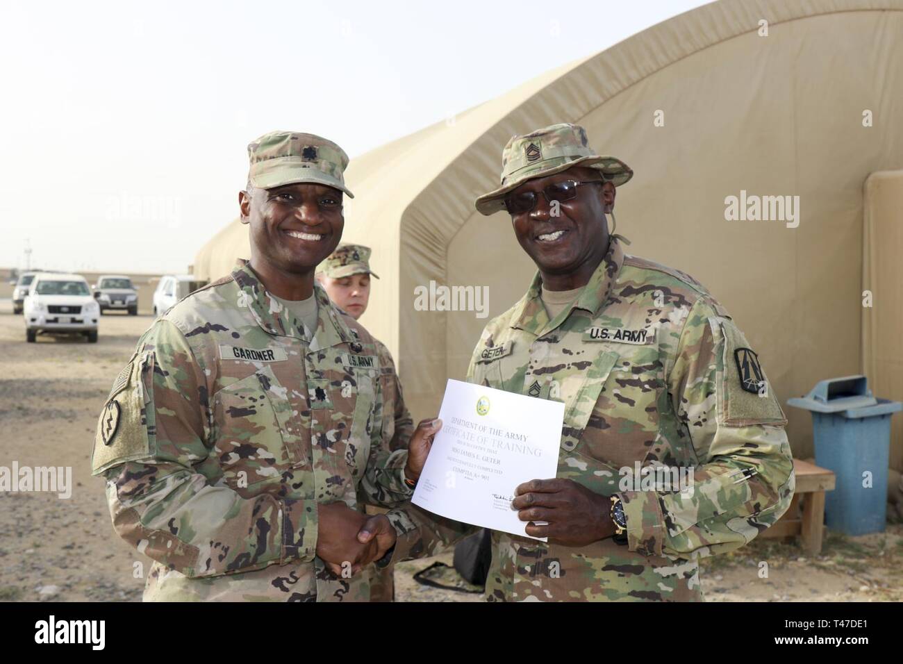 U.S. Army Lt. Col. Joseph Gardner, commander 54th Signal Battalion ...