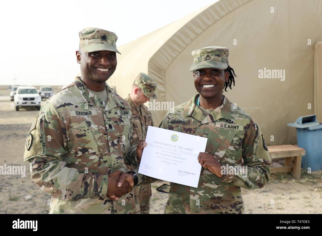 U.S. Army Lt. Col. Joseph Gardner, commander 54th Signal Battalion ...