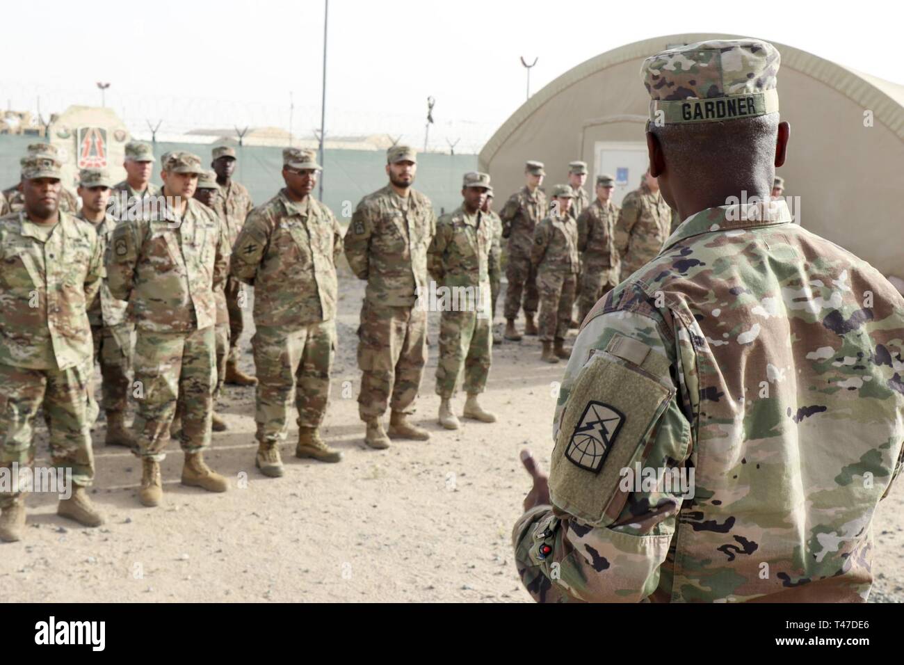 U.S. Army Lt. Col. Joseph Gardner, commander 54th Signal Battalion ...