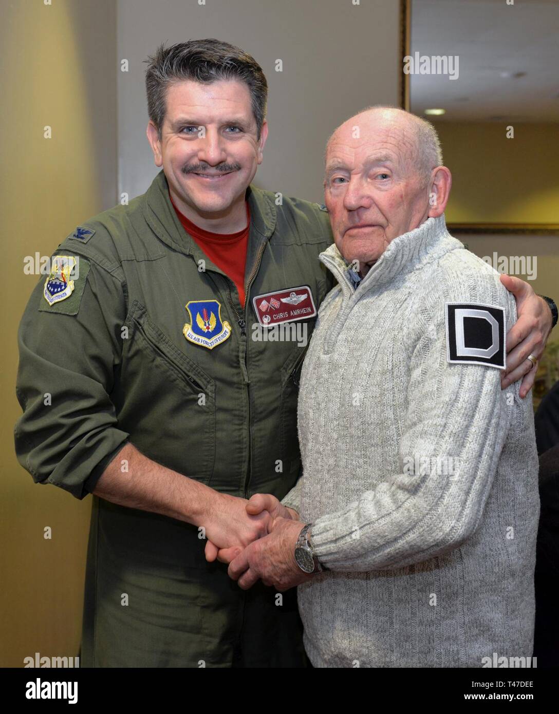 U.S. Air Force Col. Christopher Amrhein, 100th Air Refueling Wing ...