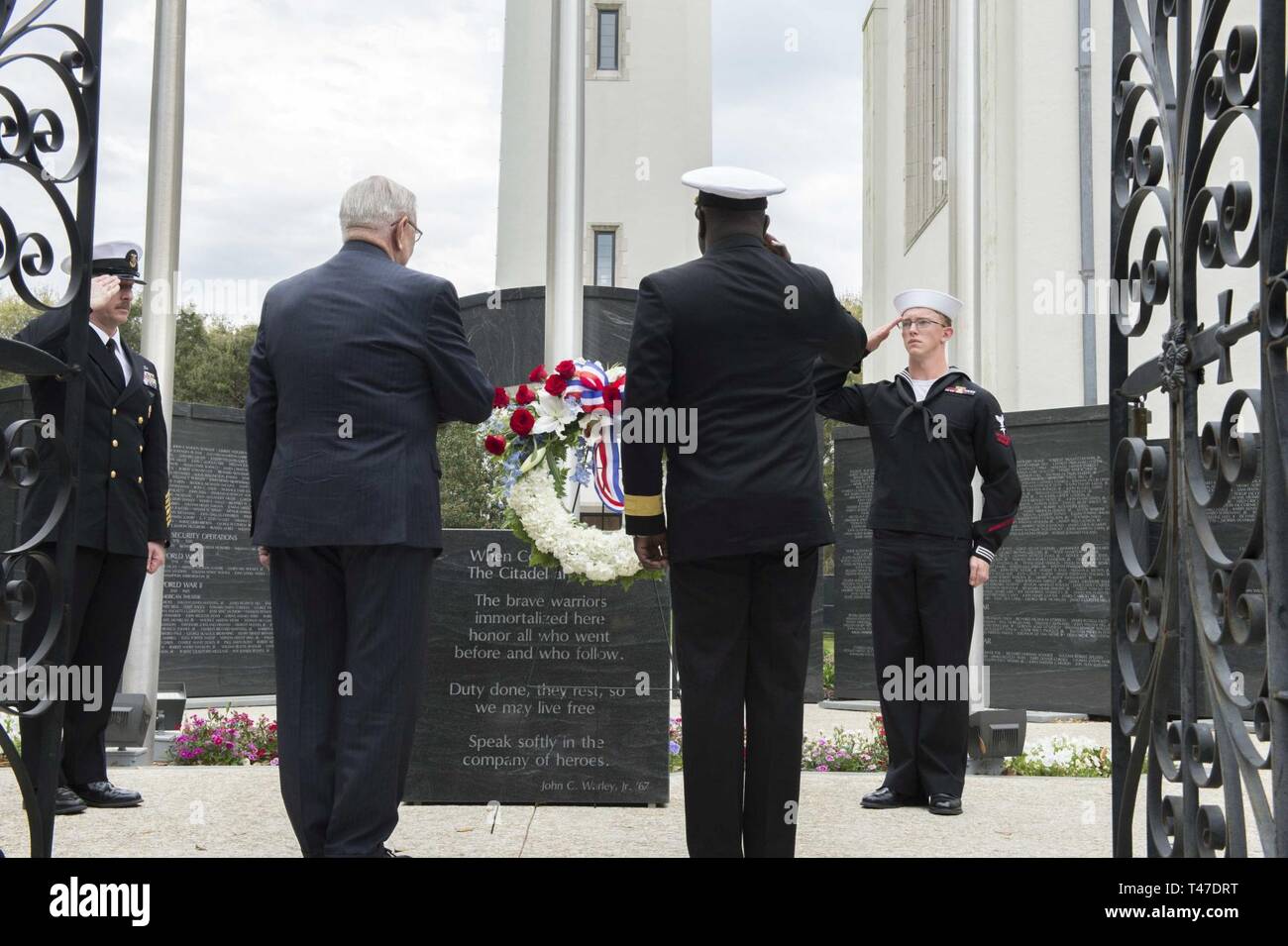 CHARLESTON, SC. (March 17, 2019) (Left to Right) USS Hue City (CG 66 ...