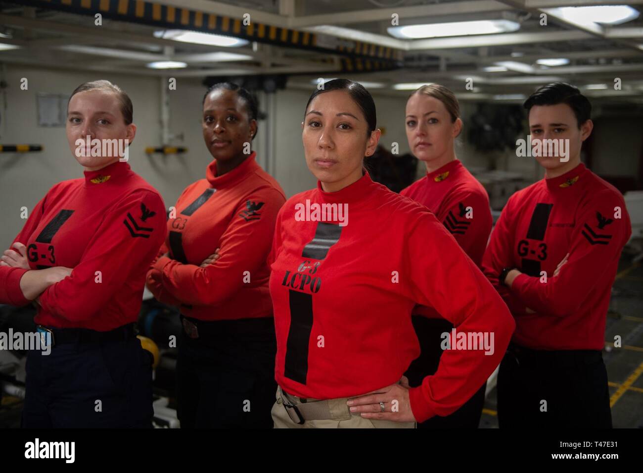 U.S. Navy Senior Chief Aviation Ordnanceman Cindy O’brien, from Los ...