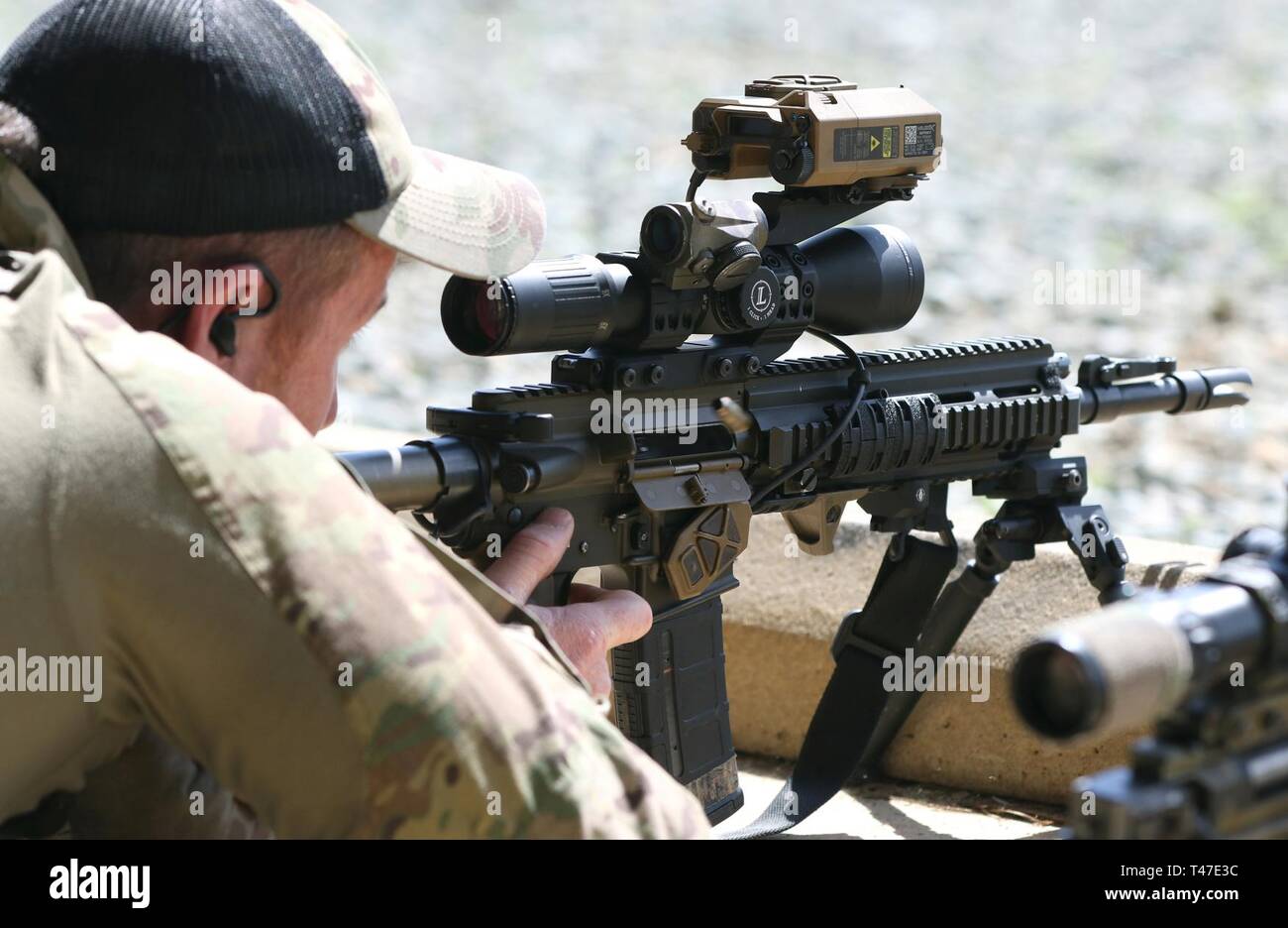 A competitor in the United States Army Special Operations Command ...