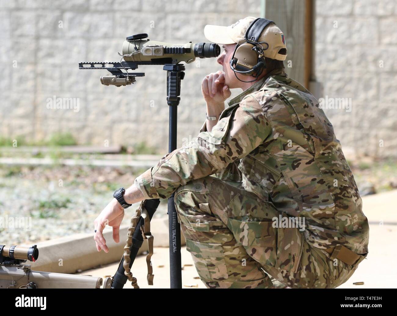 A competitor in the United States Army Special Operations Command ...
