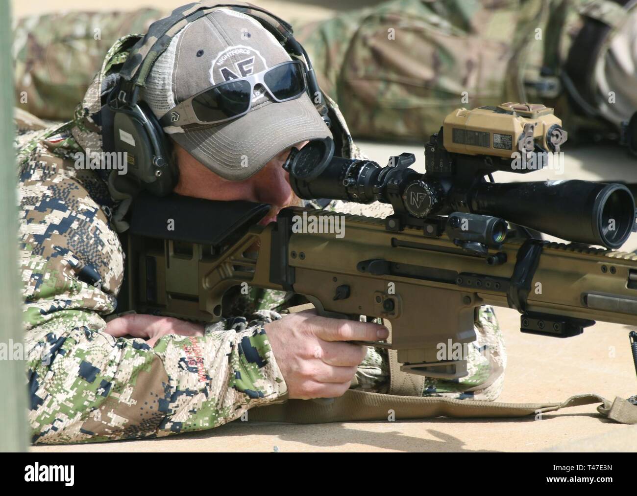 A competitor in the United States Army Special Operations Command ...