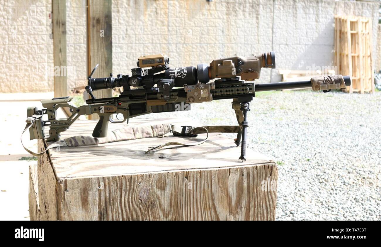A competitor’s rifle is shown at the United States Army Special ...