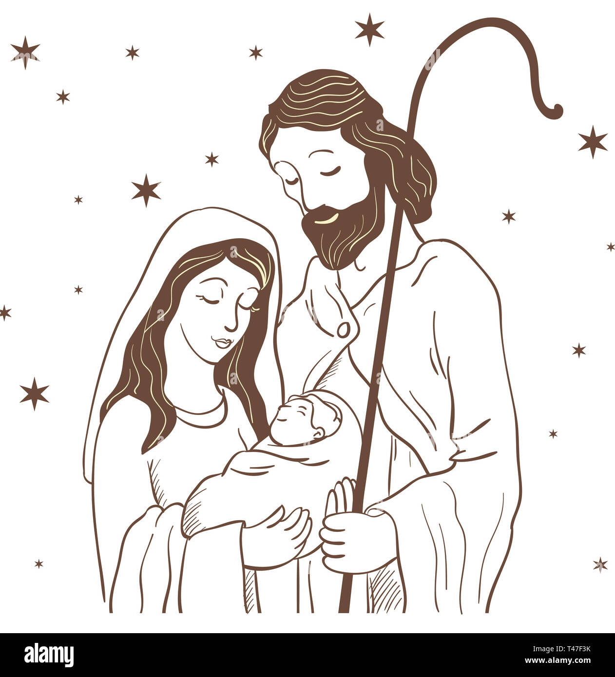 Vector graphic Illustration of Jesus day Stock Photo - Alamy