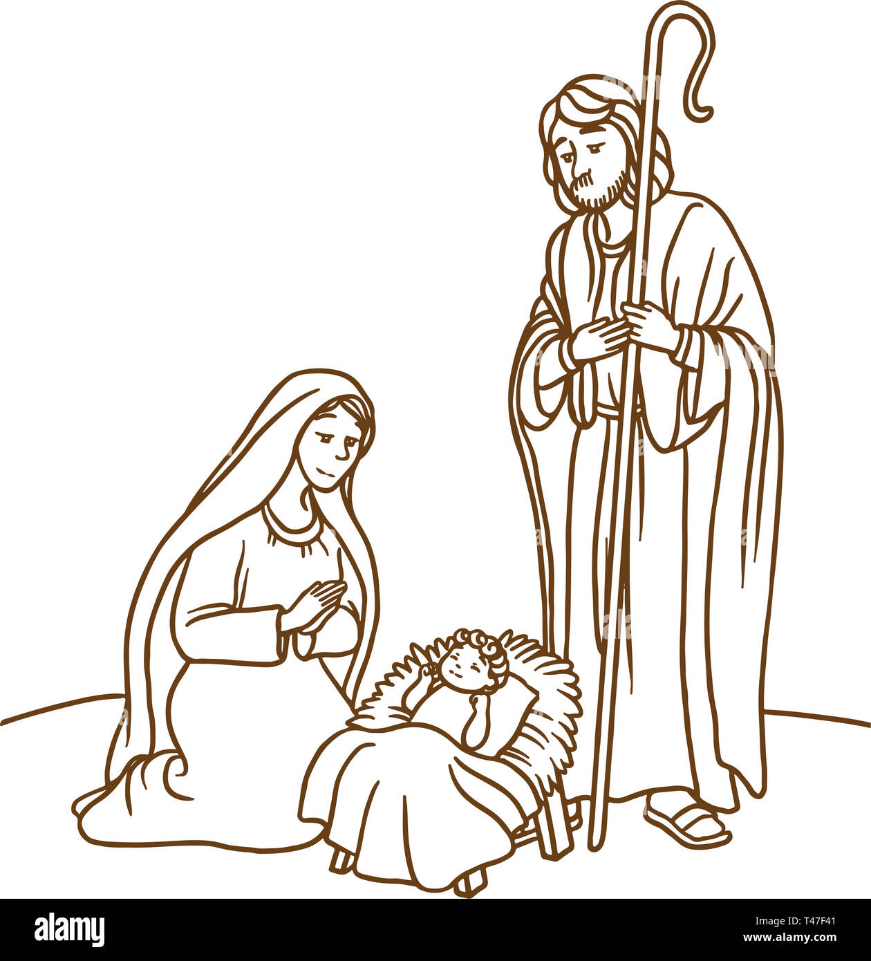 Vector graphic Illustration of Jesus day Stock Photo - Alamy