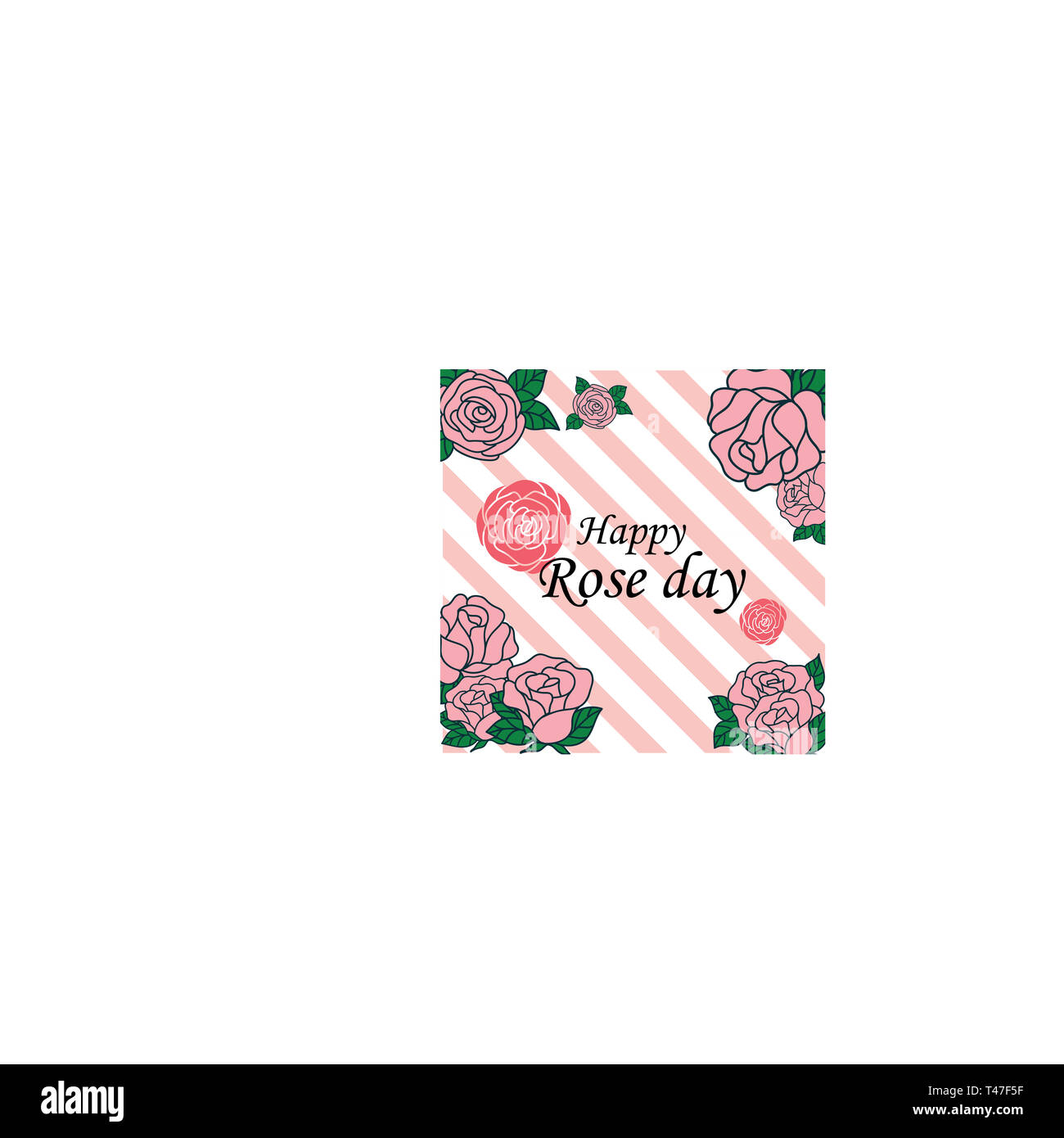 Vector graphic Illustration of Rose day Stock Photo - Alamy