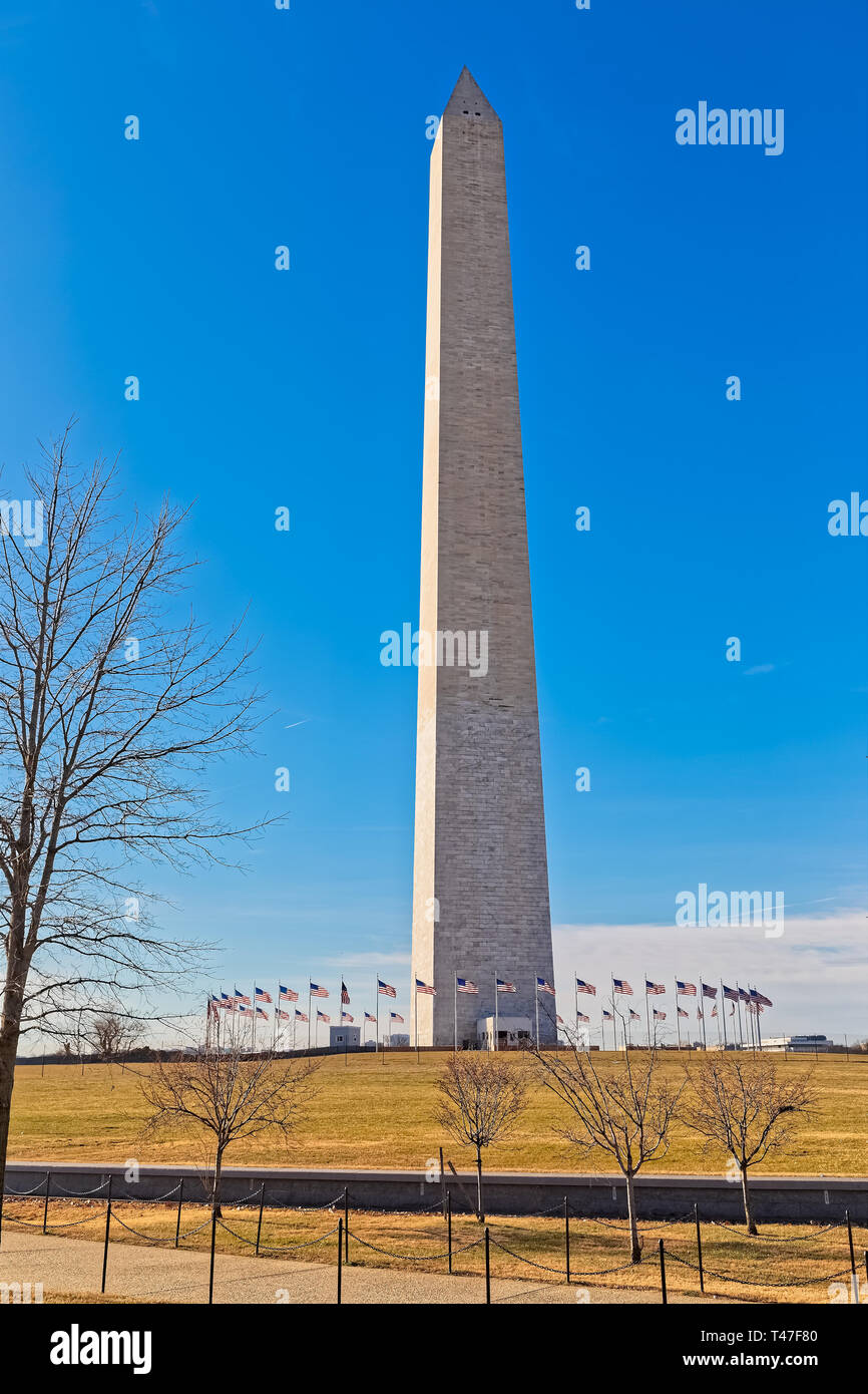 Washington Monument obelisk United States of America Stock Photo - Alamy