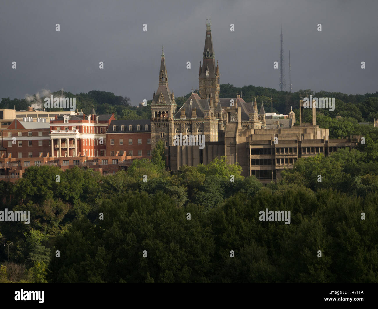Georgetown University, including Healy Hall Stock Photo - Alamy