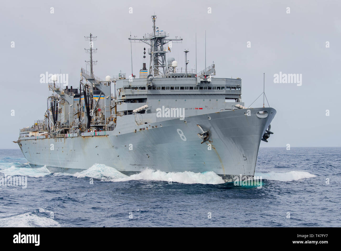 The Flagship For Carrier Strike Group 8 Stock Photos & The Flagship For ...