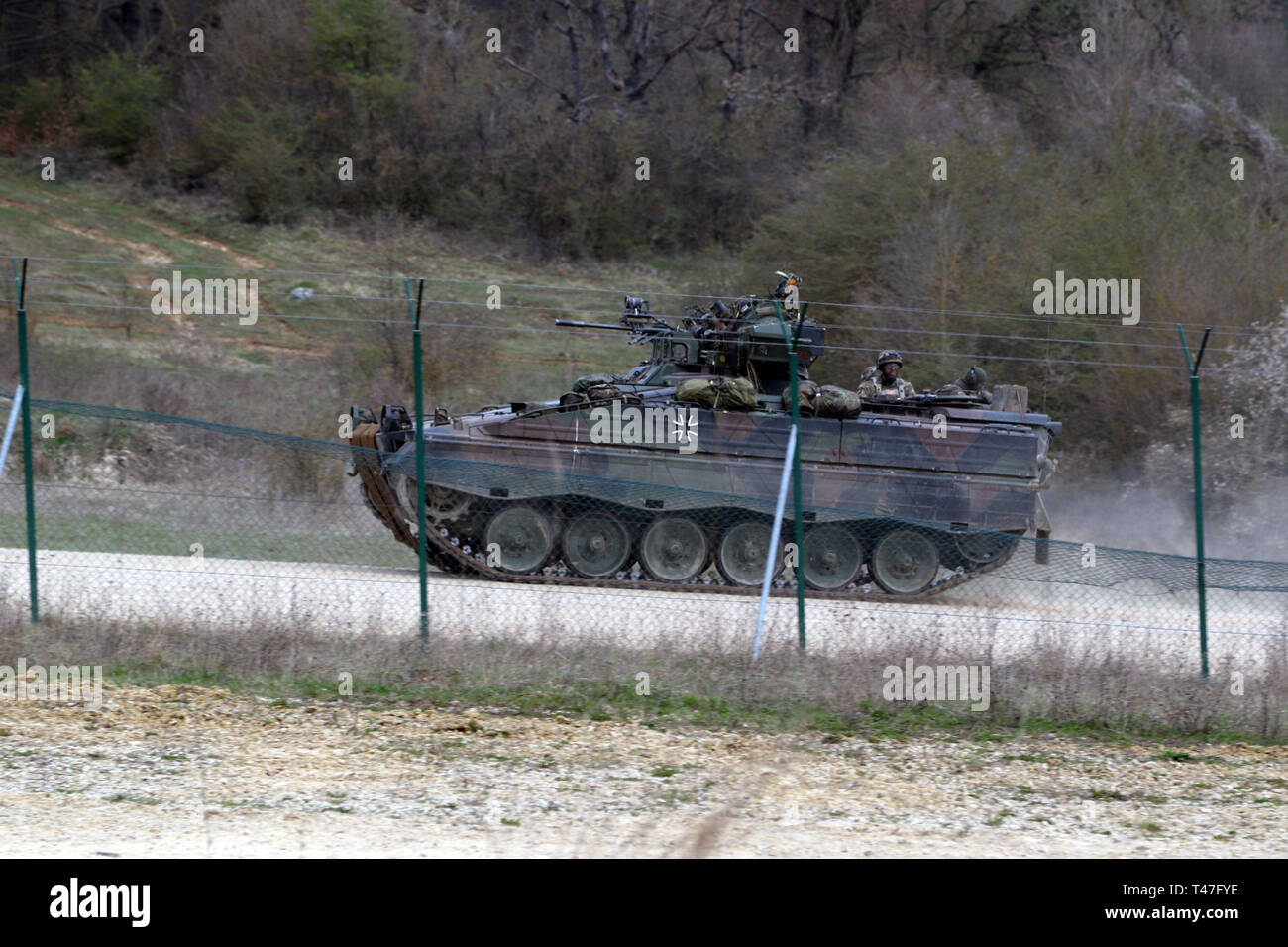 German soldiers assigned to the Rear Area Task Force, 21st Armoured ...