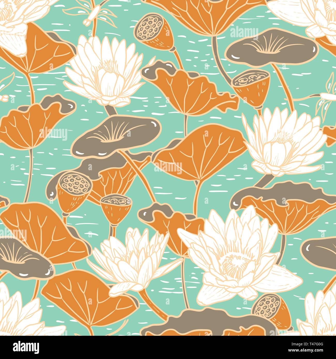 Nymphaea Stock Vector Images - Alamy