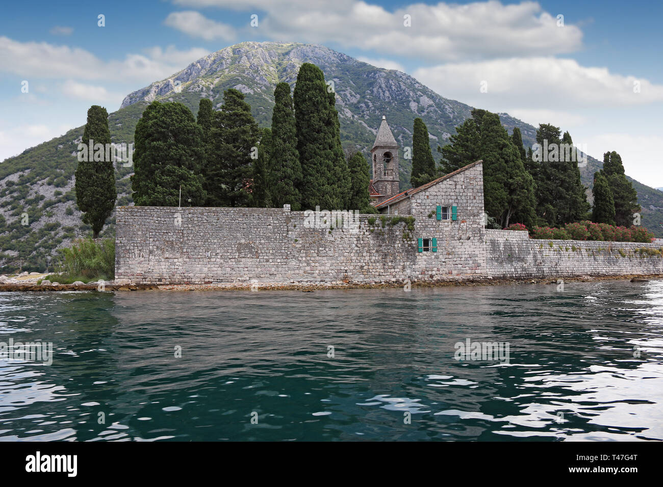 Saint George monastery Perast Bay of Kotor Montenegro Stock Photo - Alamy