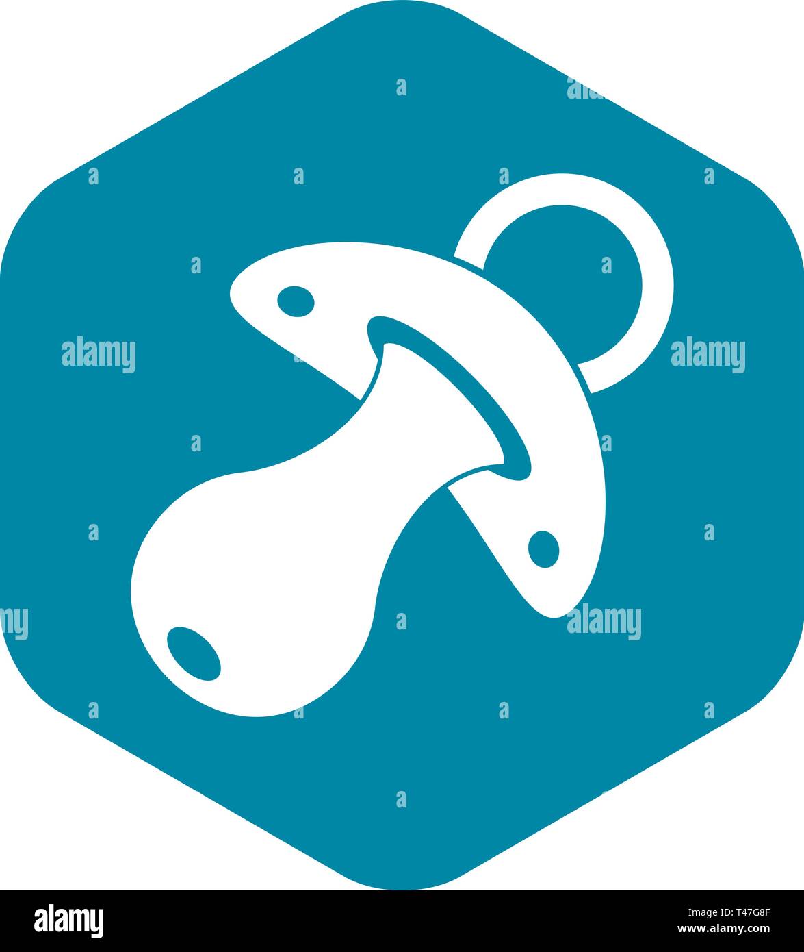 Baby pacifier icon, simple style Stock Vector Image & Art - Alamy