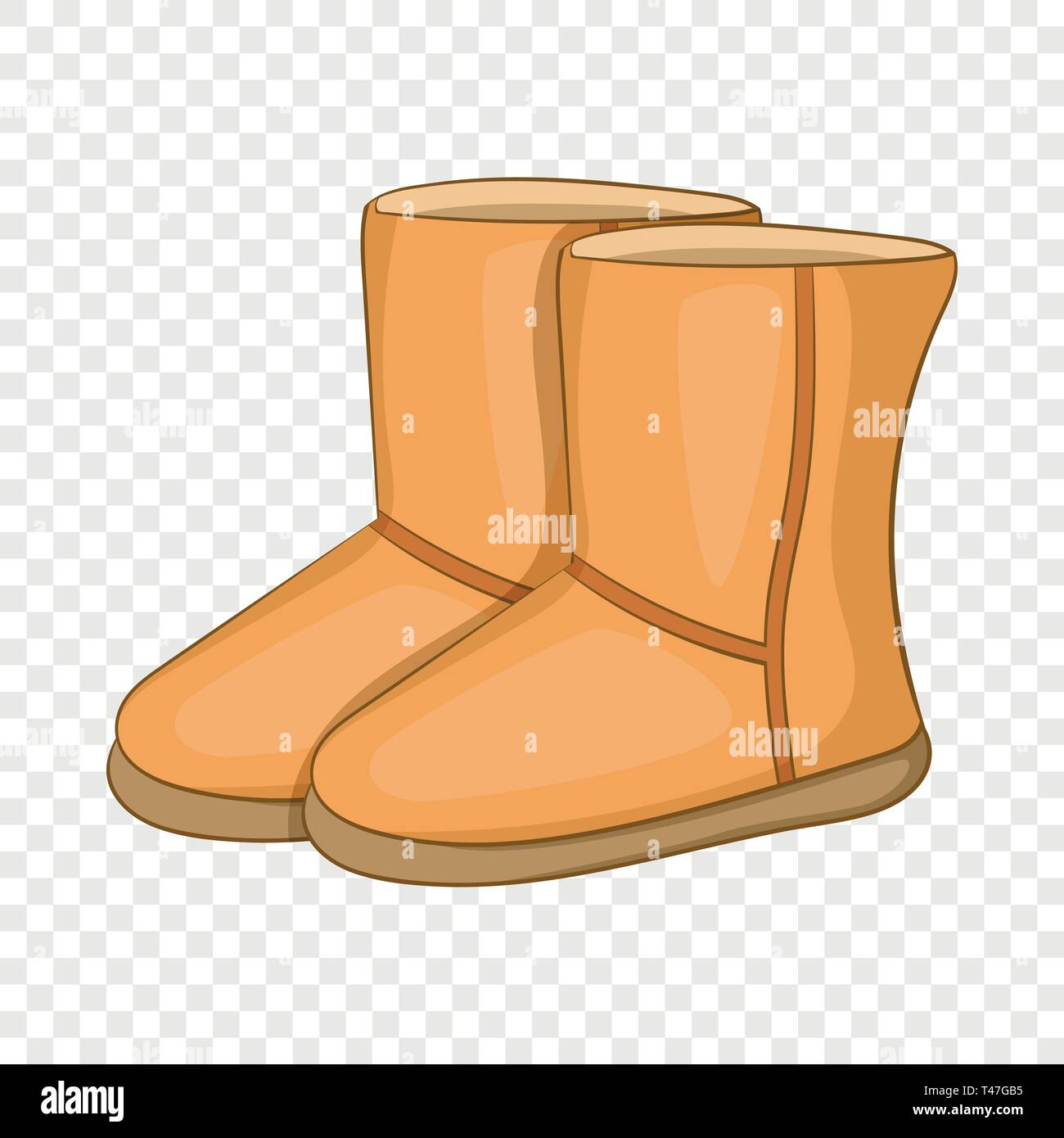 Winter ugg boots icon, cartoon style Stock Vector Image & Art - Alamy