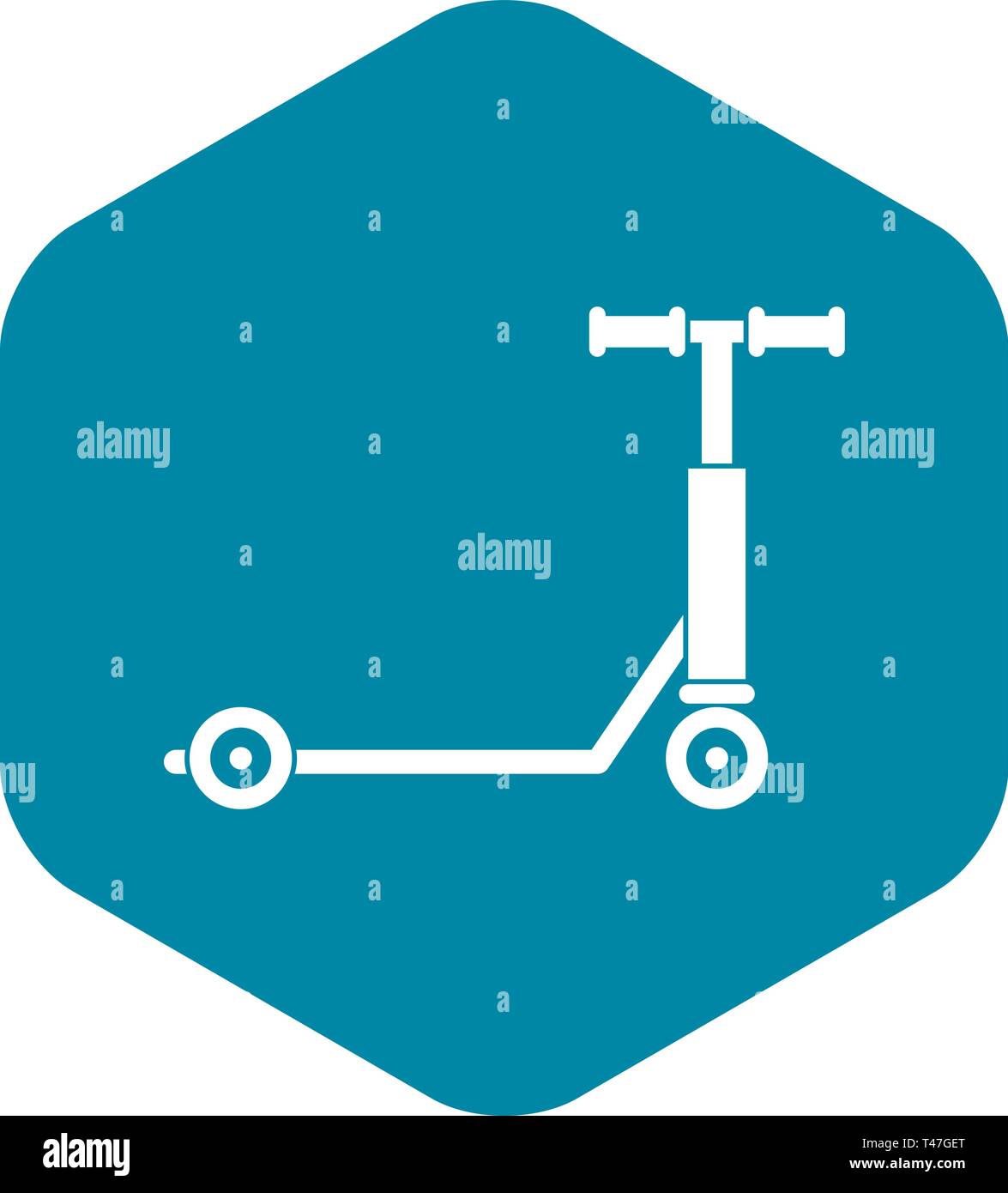 Scooter icon, simple style Stock Vector Image & Art - Alamy
