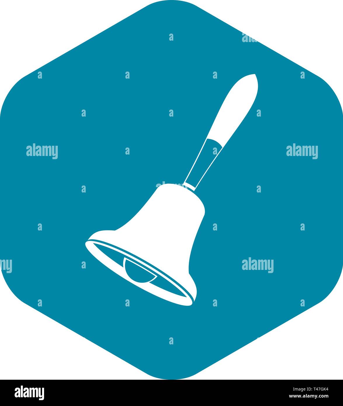 Bell icon, simple style Stock Vector Image & Art - Alamy