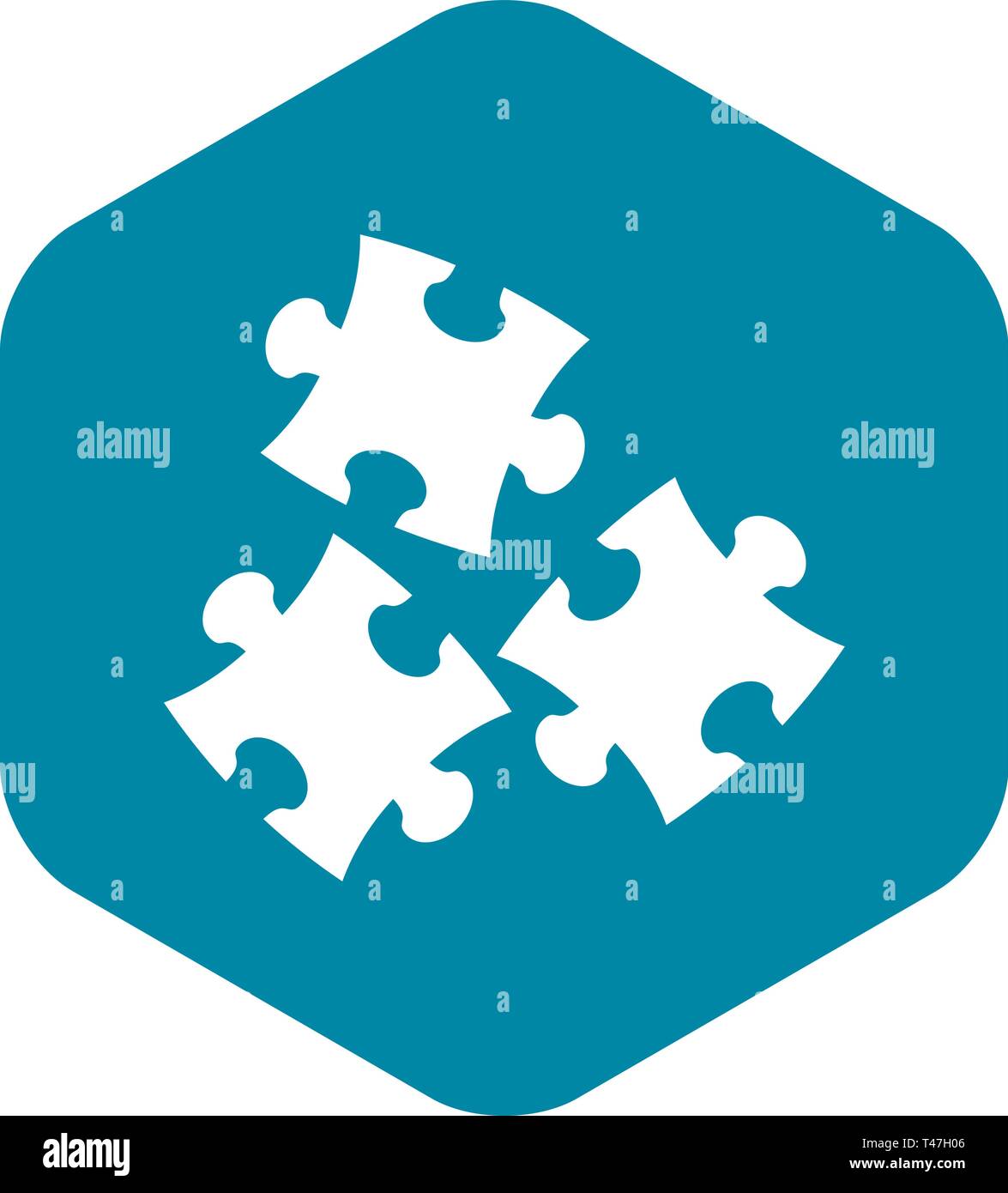 Puzzle icon, simple style Stock Vector Image & Art - Alamy