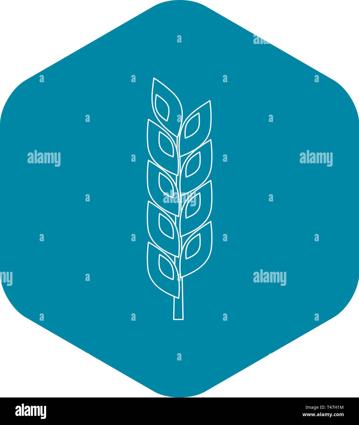 Grain spike icon, outline style Stock Vector Image & Art - Alamy