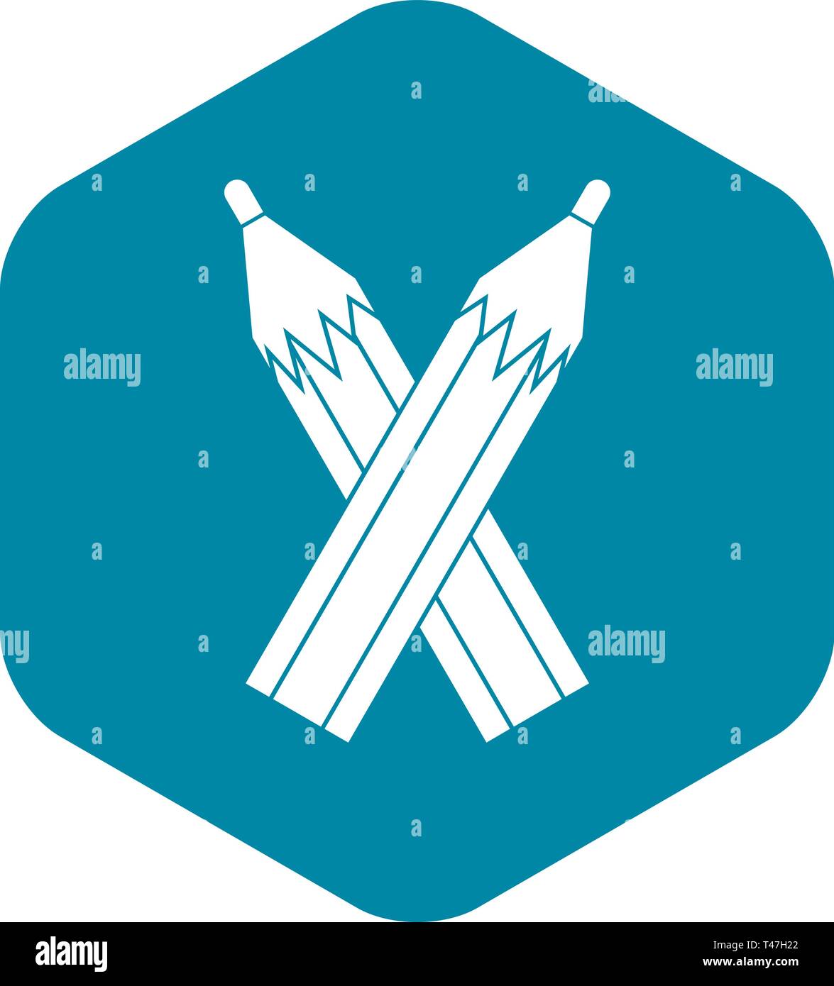 Pencils icon, simple style Stock Vector Image & Art - Alamy