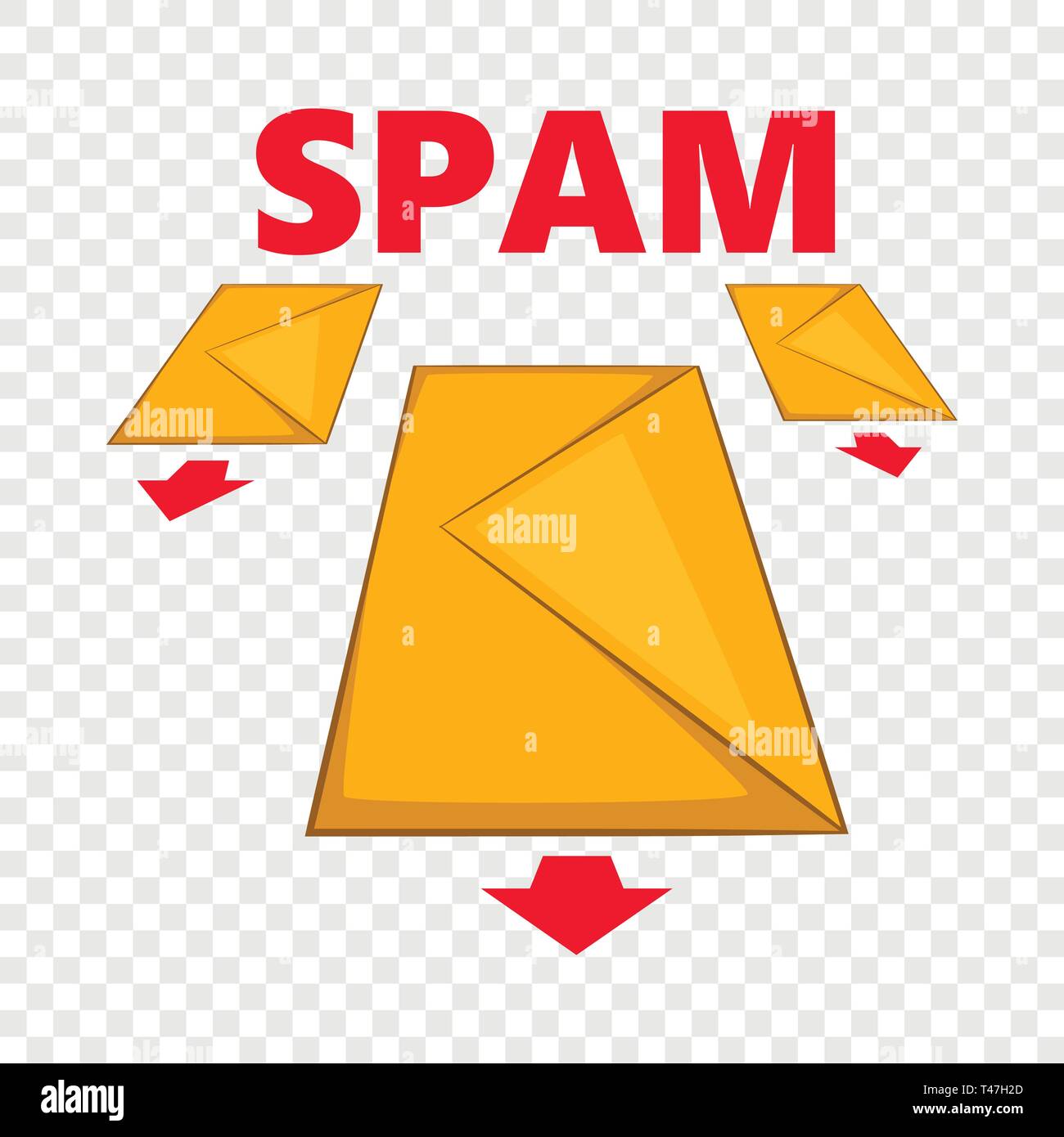 Spam envelopes icon, cartoon style Stock Vector Image & Art - Alamy