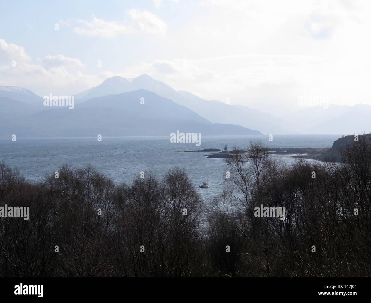 Scotland: view of Sound of Sleat from Skye Stock Photo - Alamy