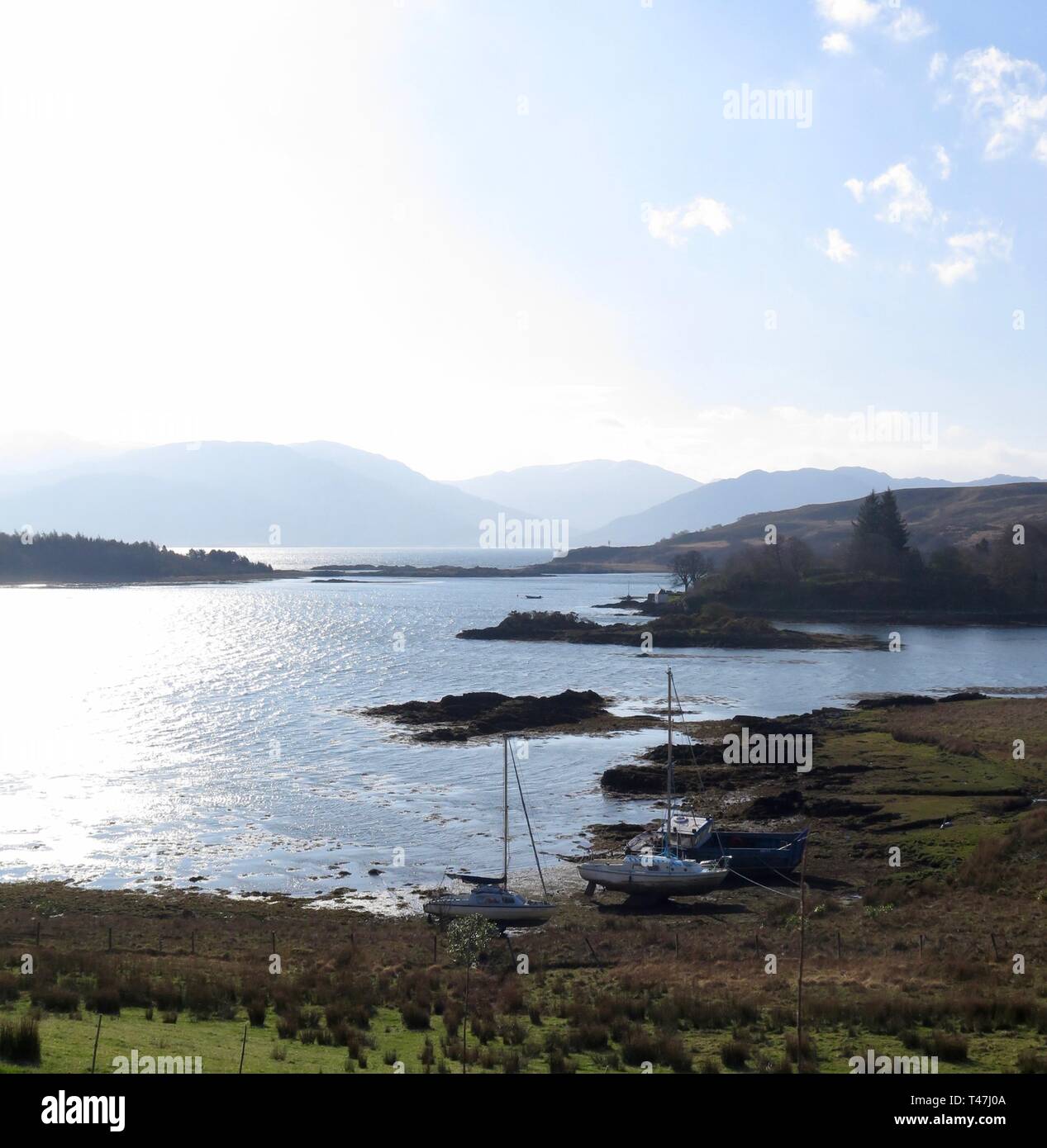 Scotland: view of Sound of Sleat from Skye Stock Photo - Alamy