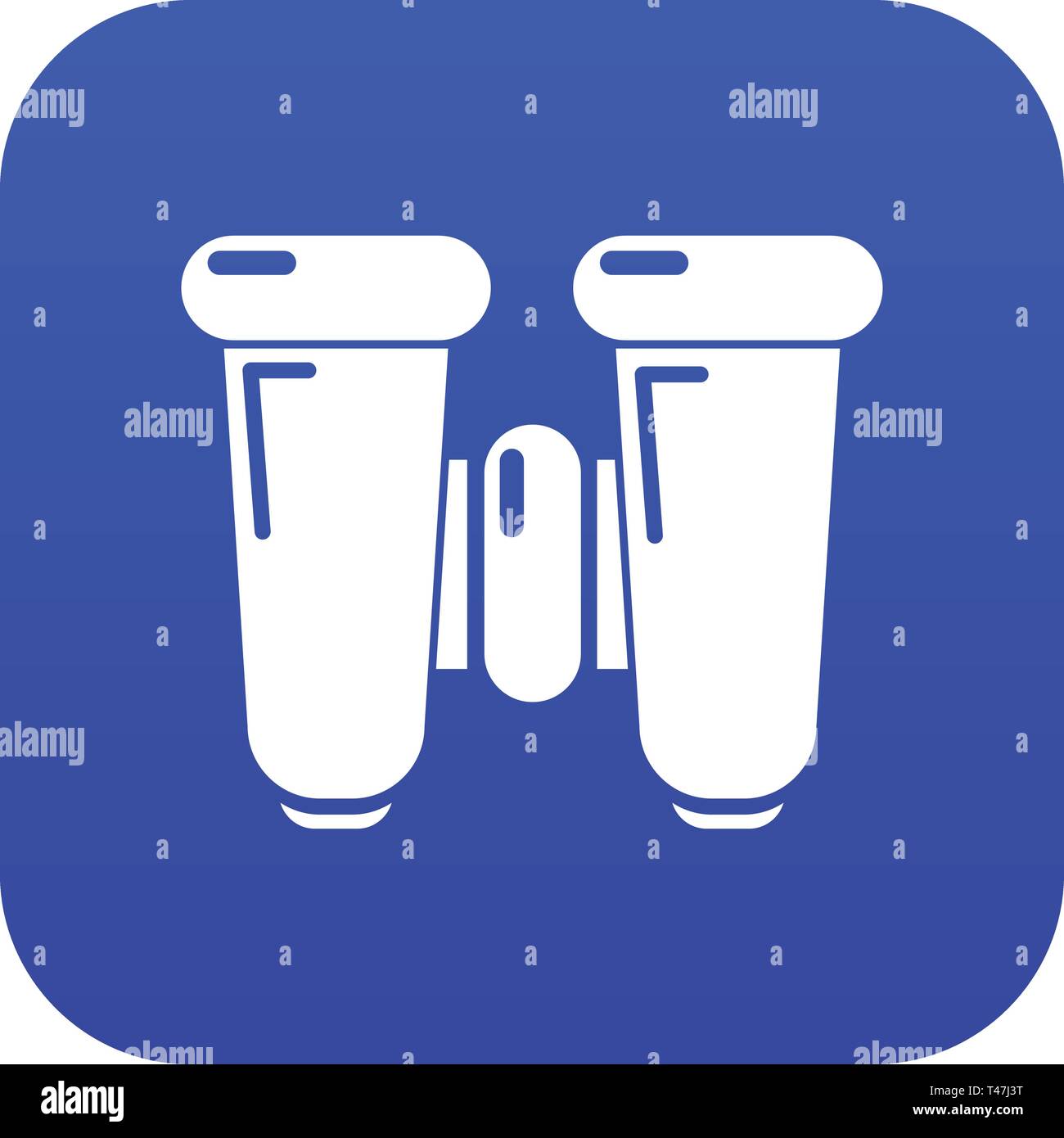 Binoculars explorer icon blue vector Stock Vector Image & Art - Alamy
