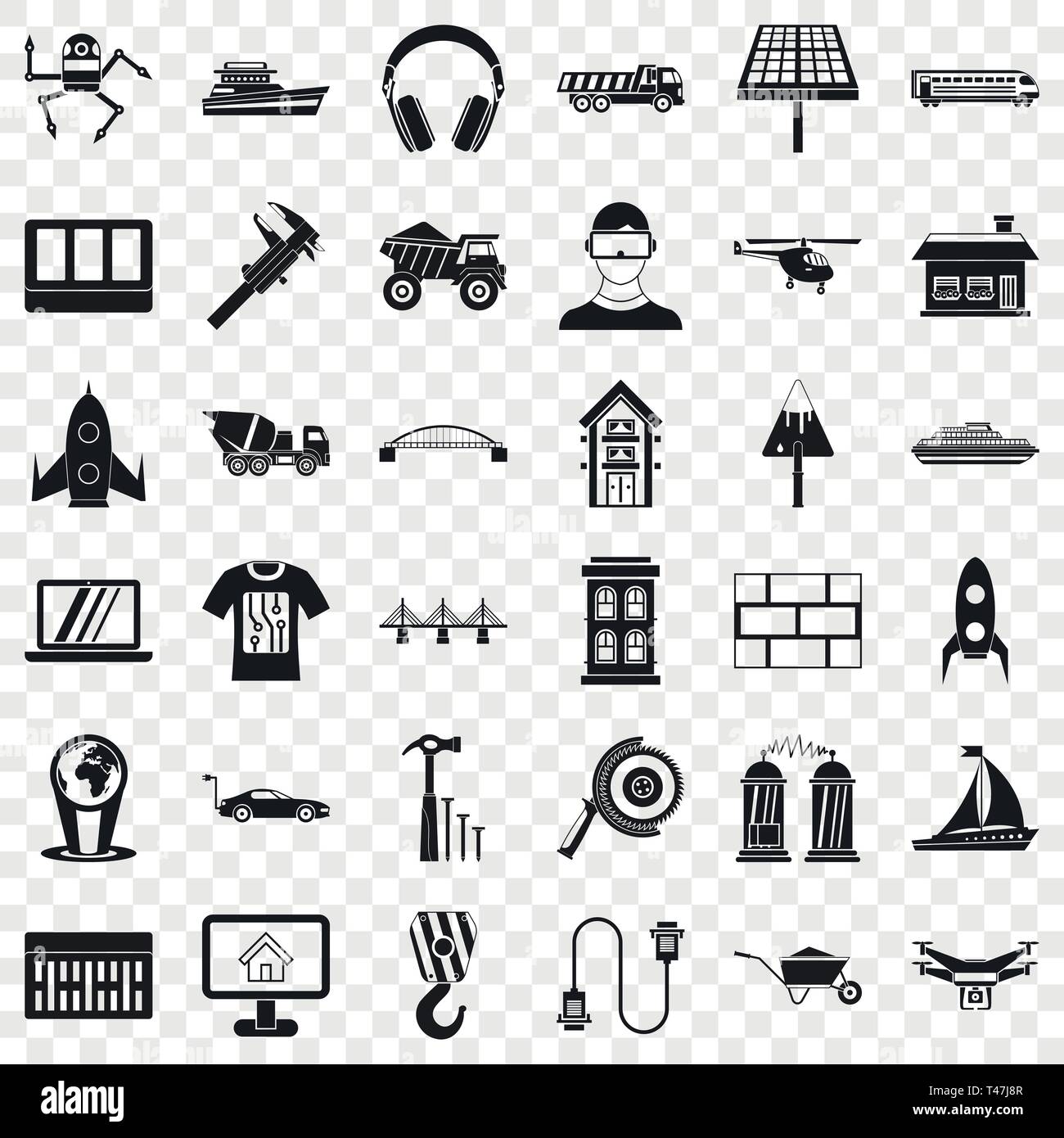 Useful engineering icons set, simple style Stock Vector Image & Art - Alamy