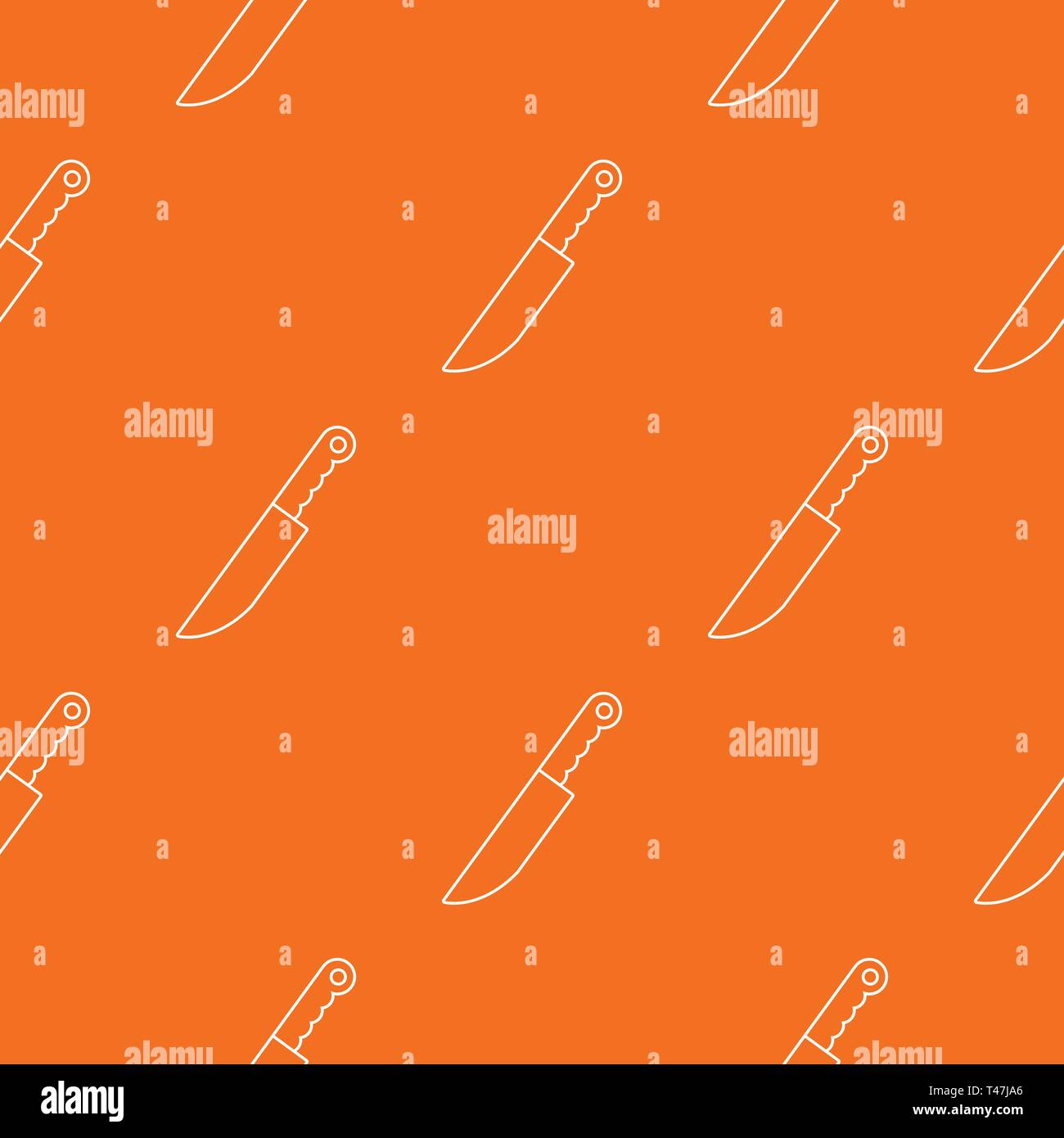 Knife pattern vector orange Stock Vector Image & Art - Alamy