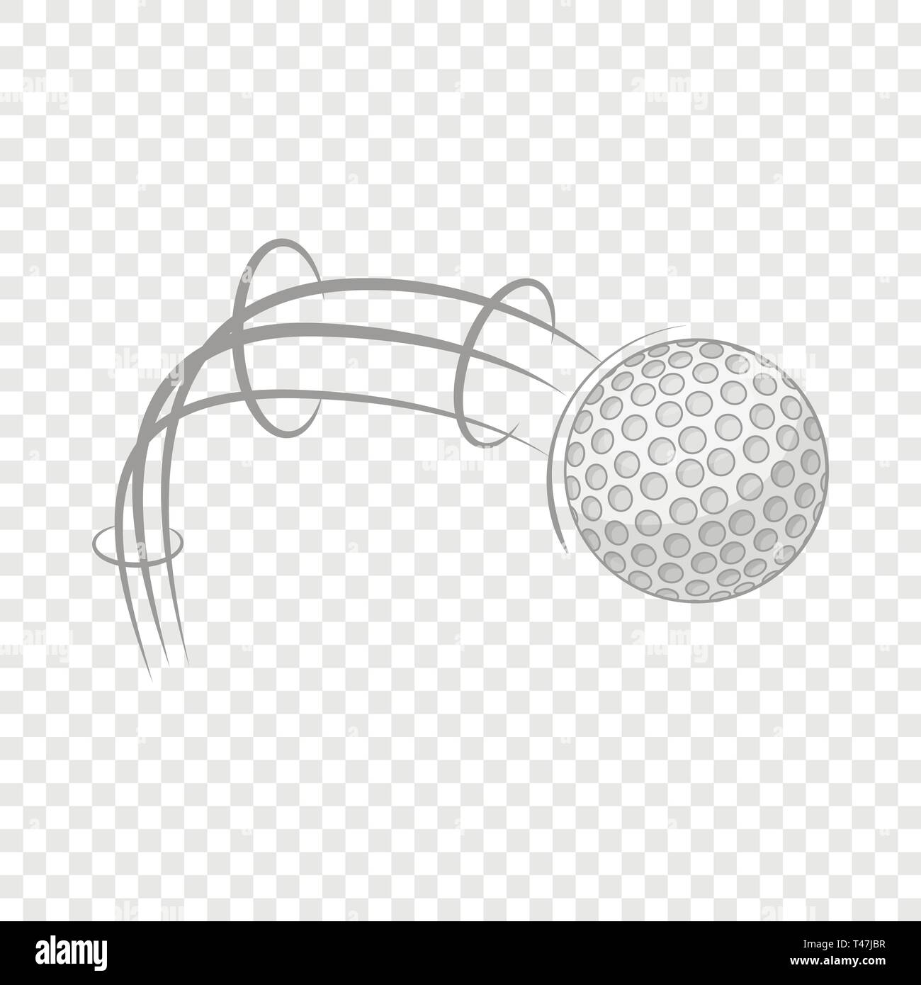 Flying Golf Ball Clipart