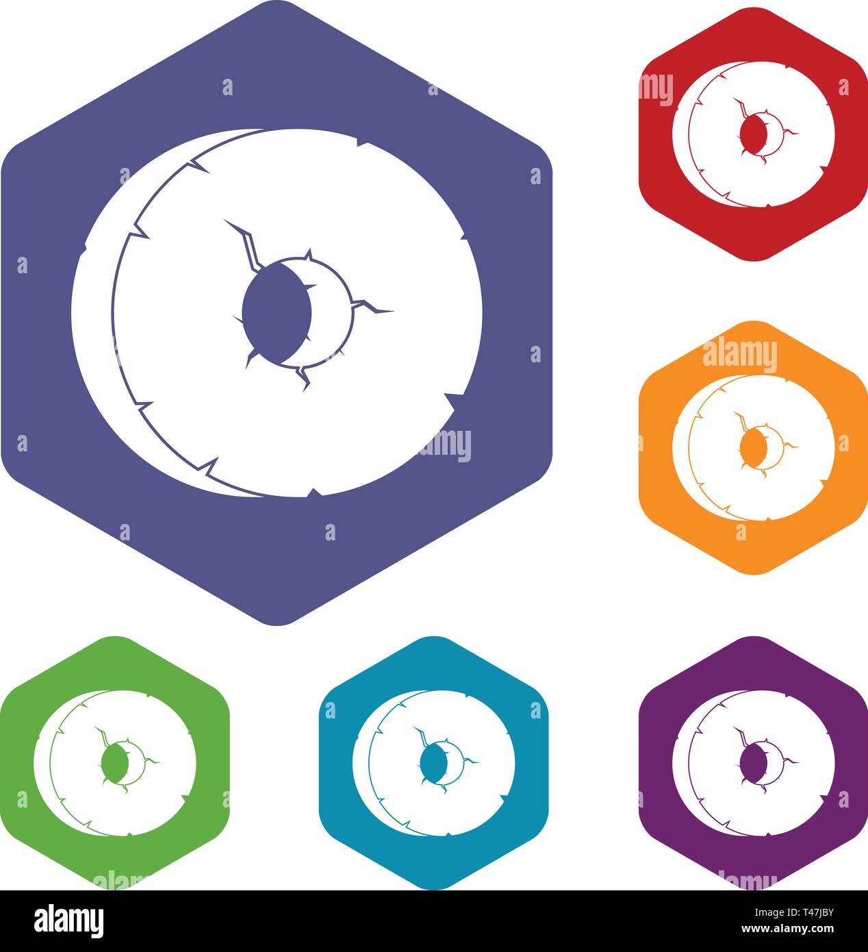 Primitive tool icons vector hexahedron Stock Vector Image & Art - Alamy