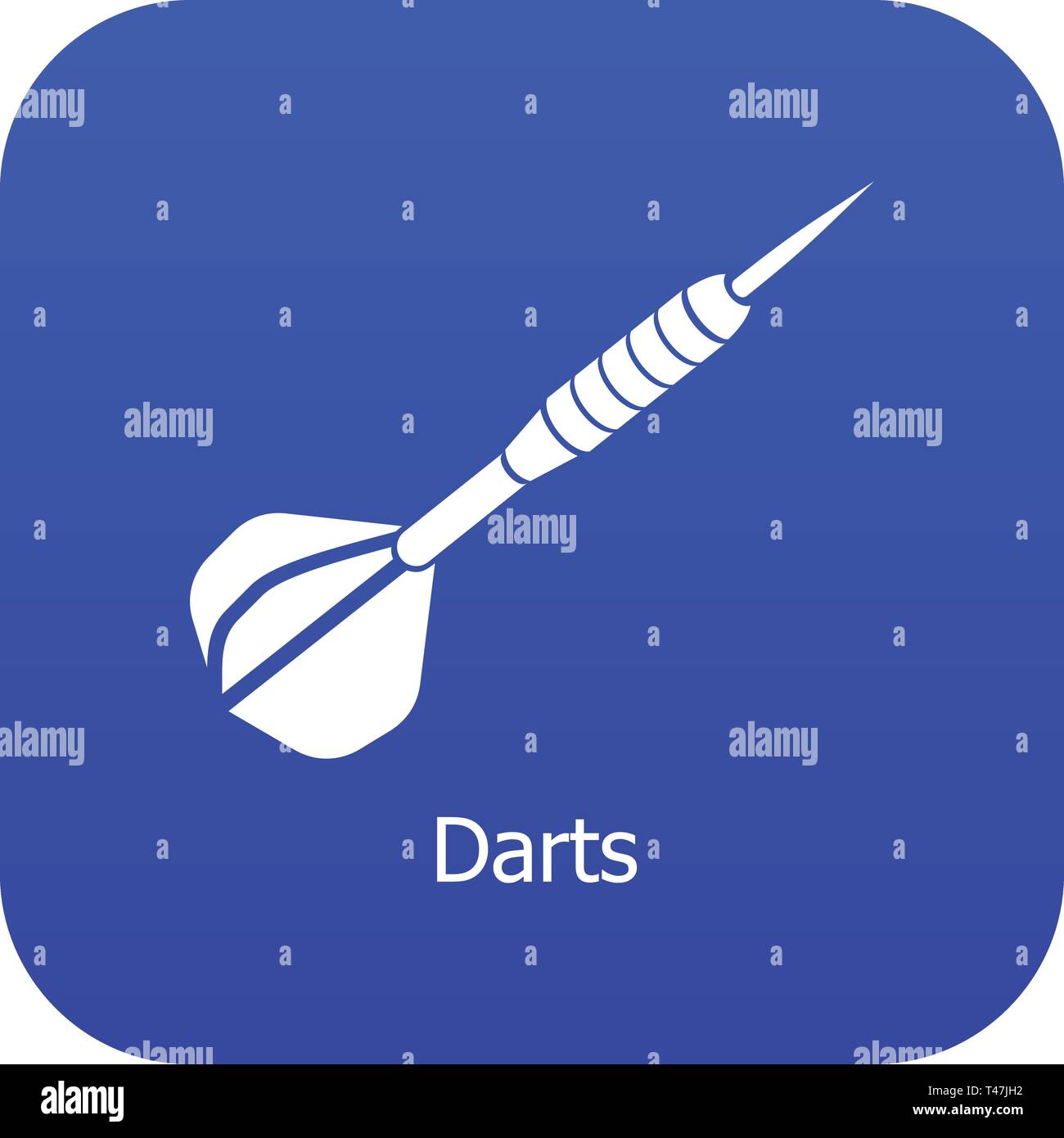 Darts icon blue vector Stock Vector Image & Art - Alamy