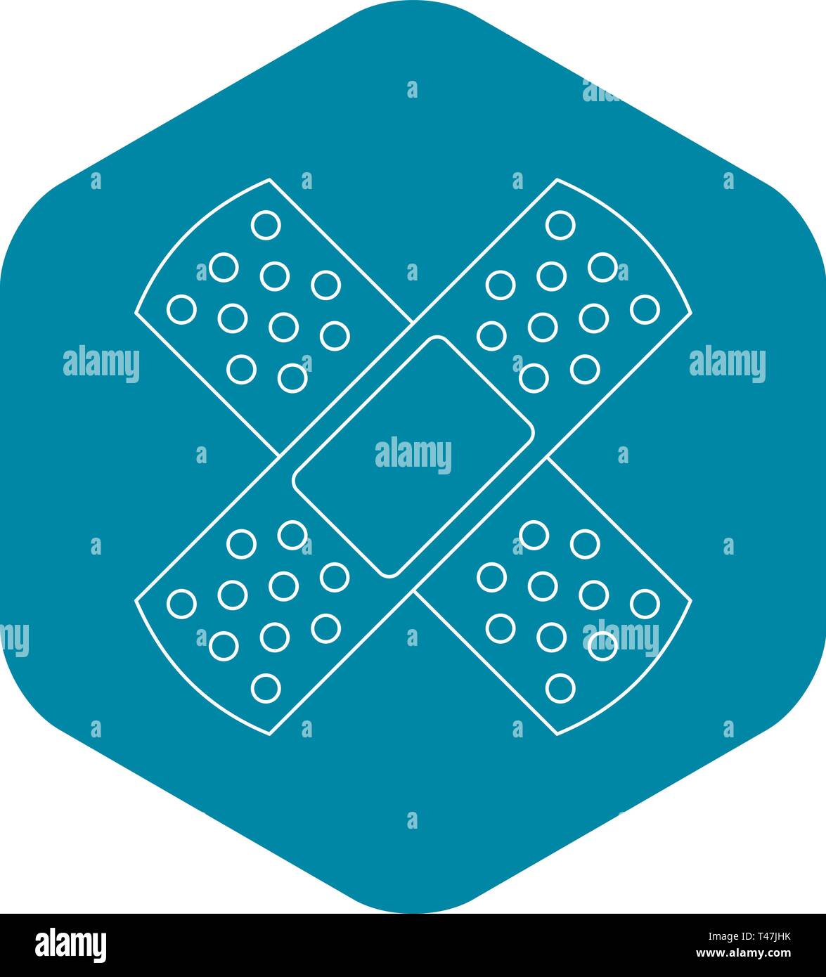 Patch icon, outline style Stock Vector Image & Art - Alamy