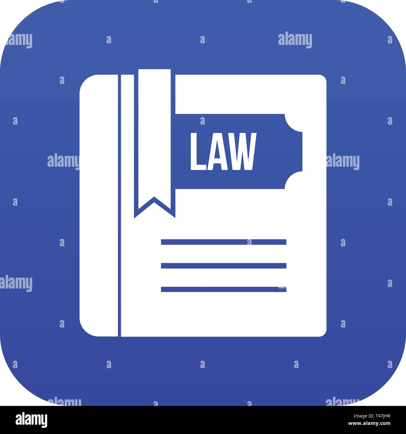Law book icon digital blue Stock Vector Image & Art - Alamy