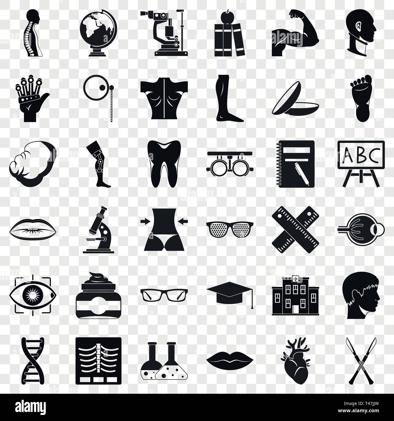 Anatomy of organ icons set, simple style Stock Vector Image & Art - Alamy