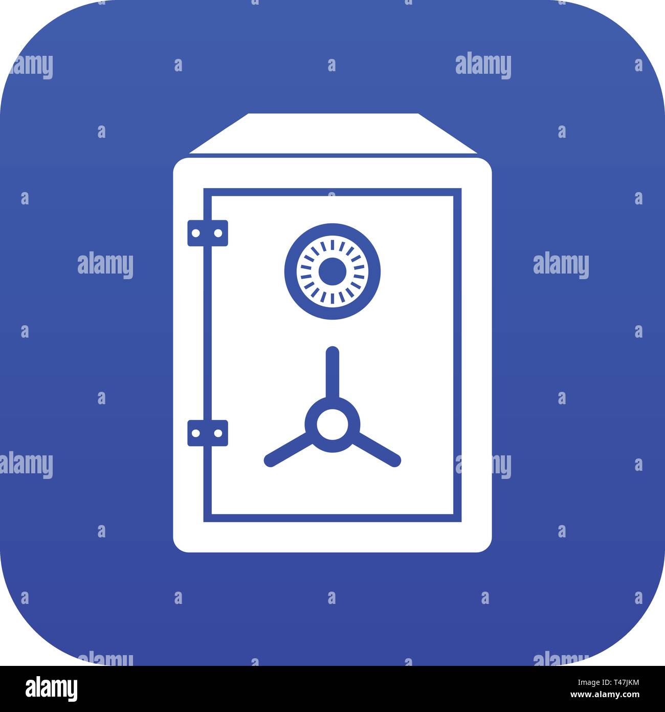 Safe icon digital blue Stock Vector Image & Art - Alamy