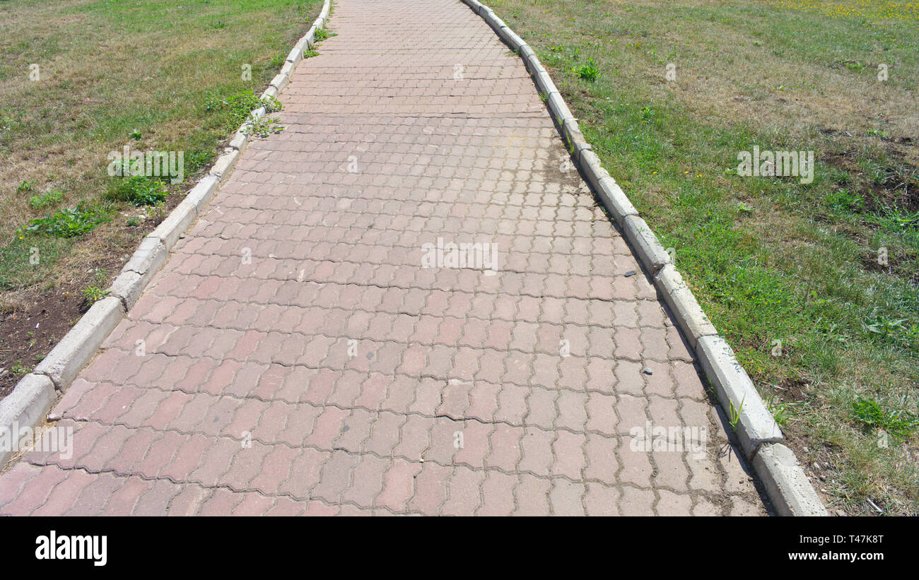 Path in Park Stock Photo - Alamy