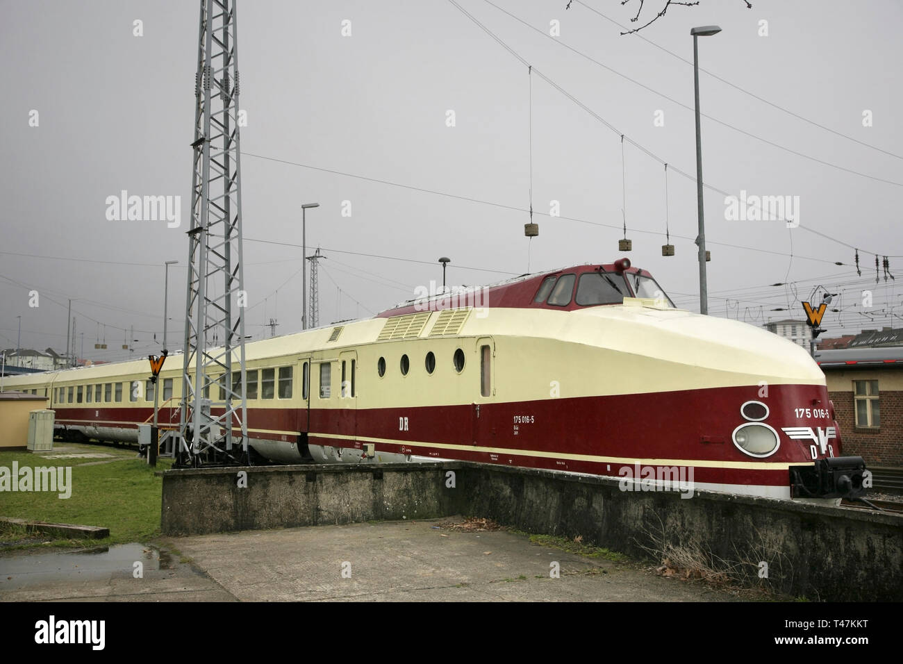 Preserved East German Railways Class VT 18.16 diesel multiple unit at ...