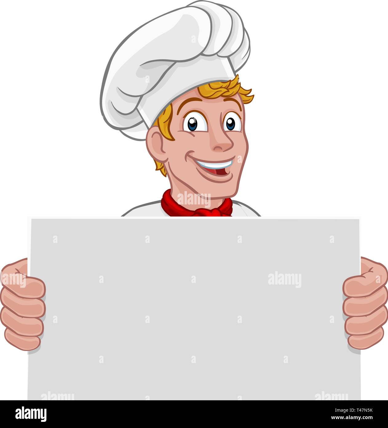 Chef Cook Baker Sign Cartoon Stock Vector Image & Art - Alamy