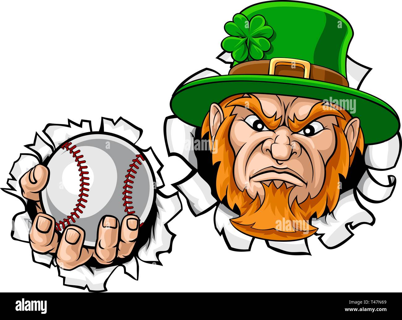 Angry leprechaun Stock Vector Images - Alamy