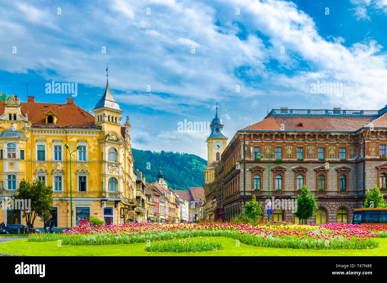 Cityscape Brasov, the most beautiful and medieval place of Transylvania ...