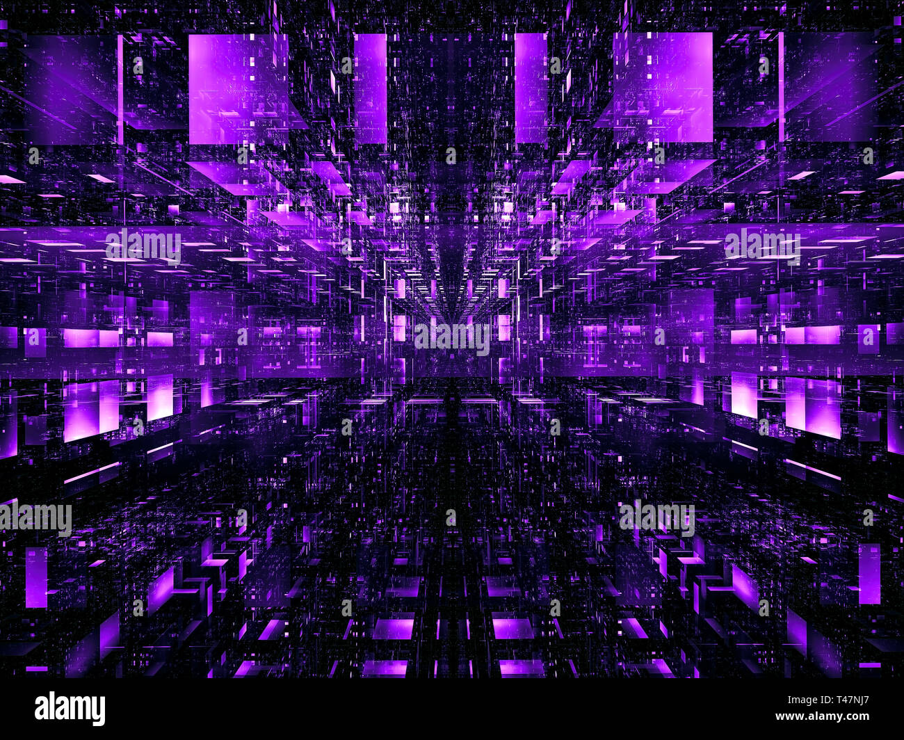 Bright tech background with blocks - abstract digitally generated image ...