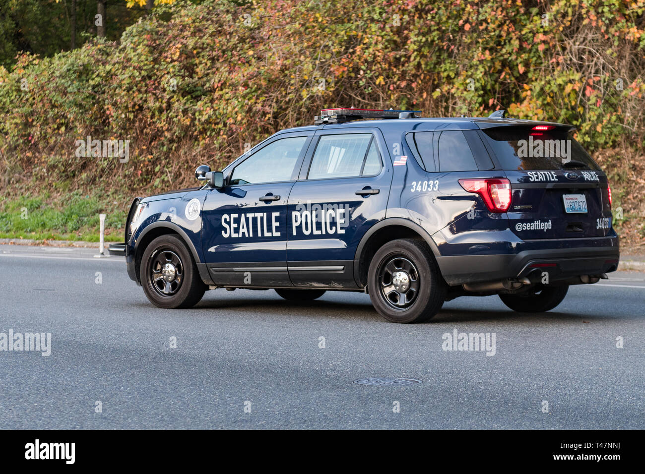 Seattle police patrol car hi-res stock photography and images - Alamy